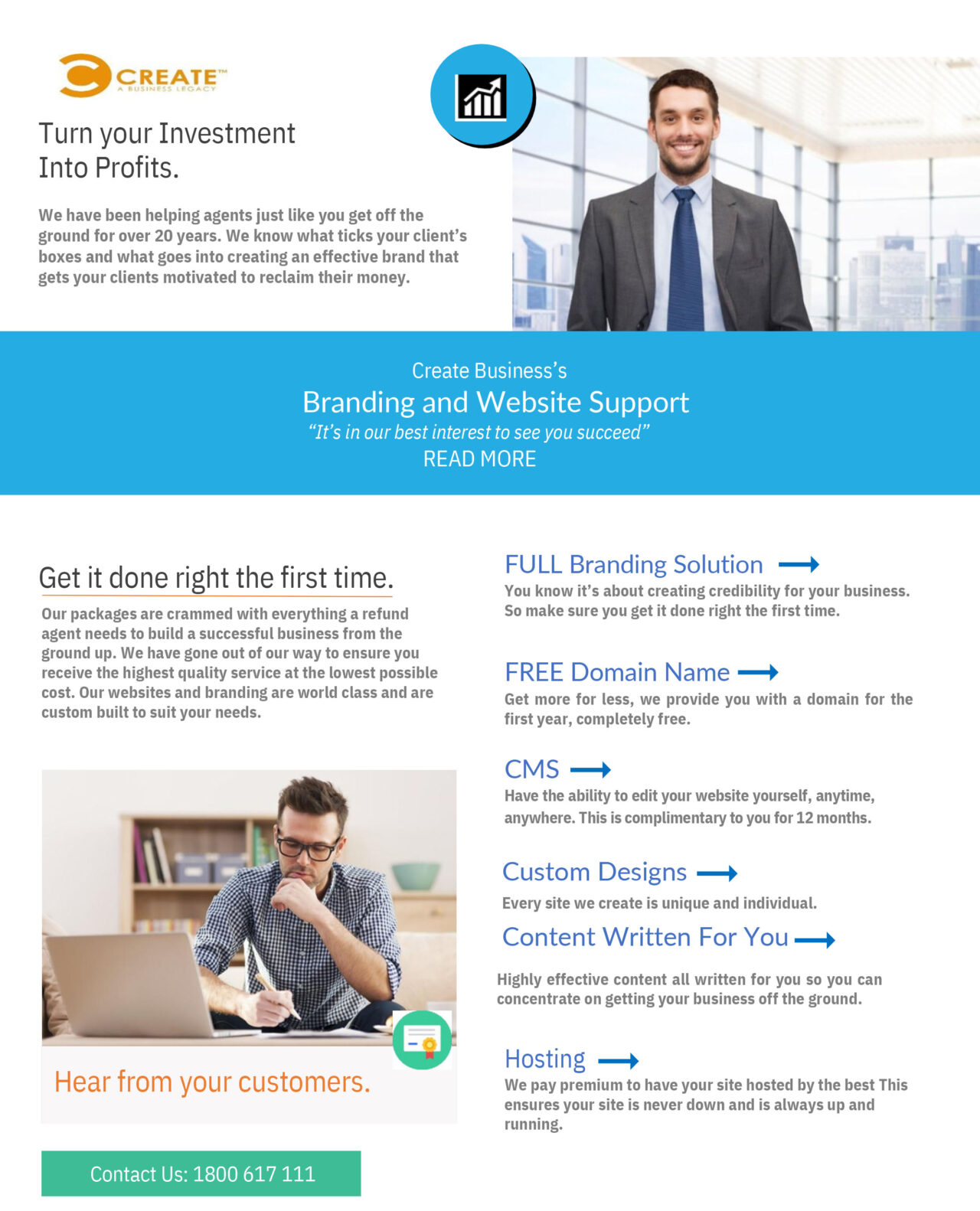 Website & Branding Brochure - Create Business